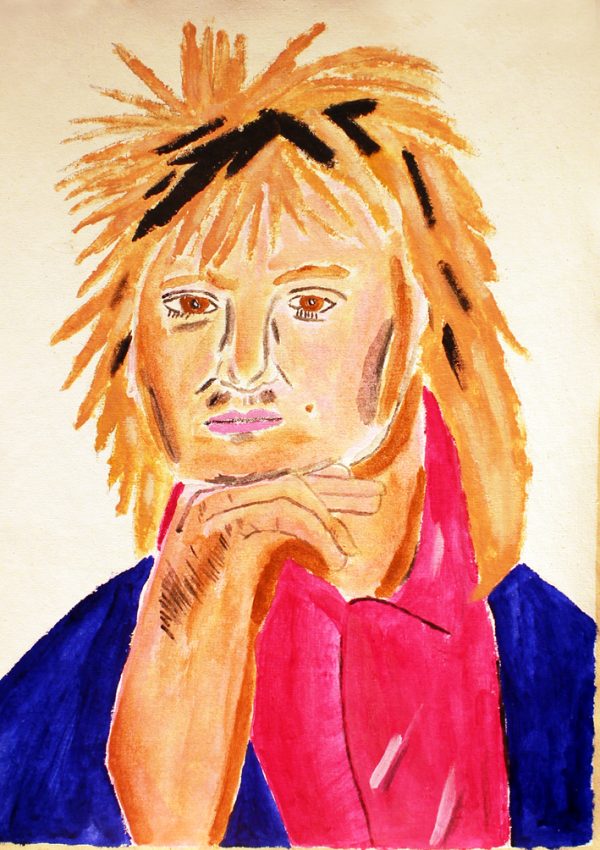 Artwork of the Week - Rod Stewart by Veronica Watson - Project Ability