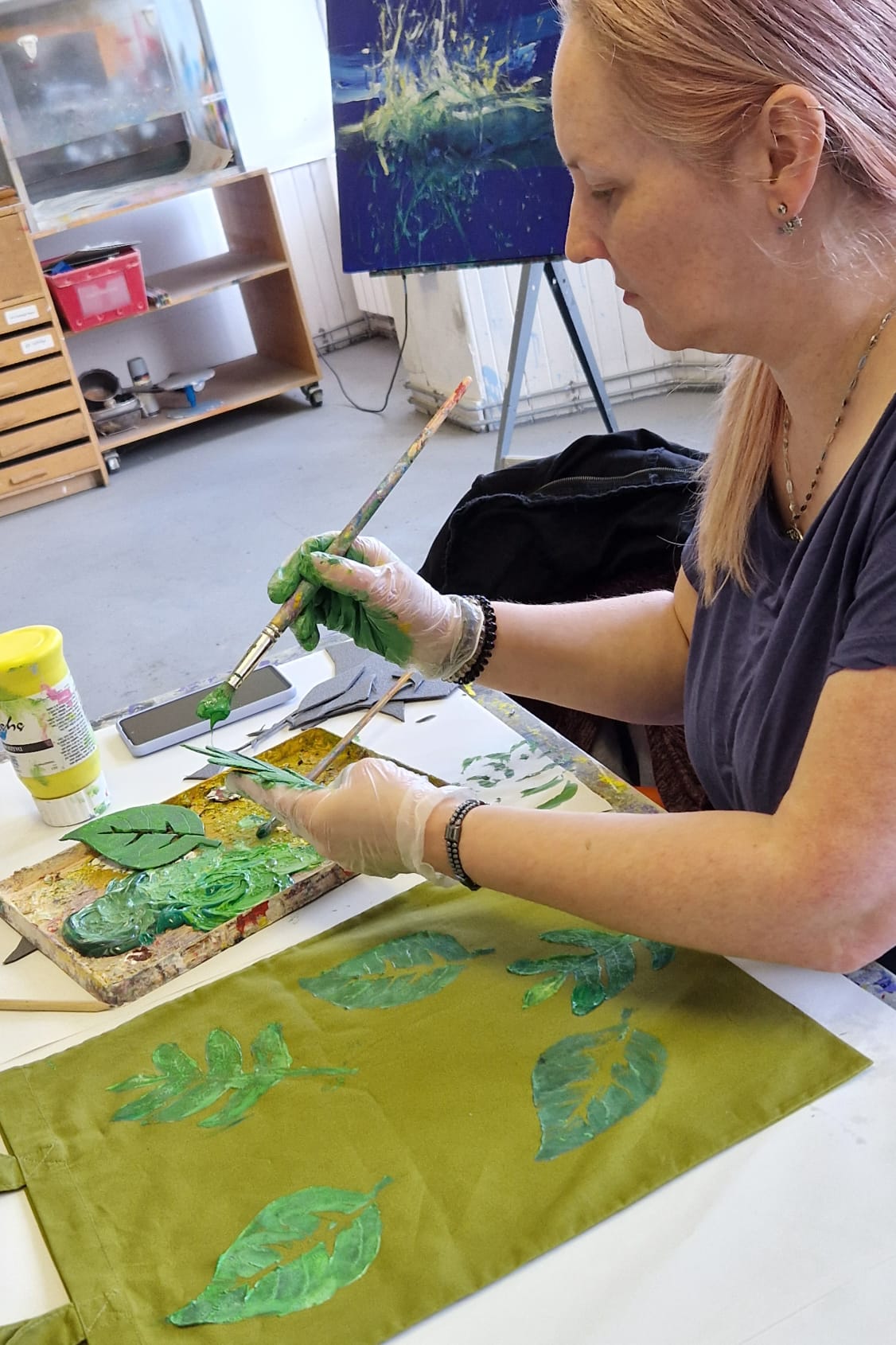 Printing workshop with Values into Action Scotland - Project Ability